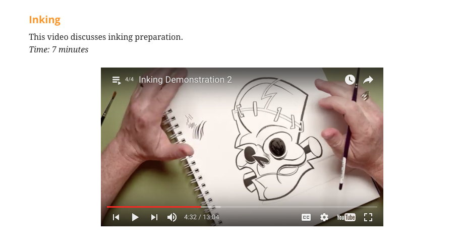 Screenshot of lecture